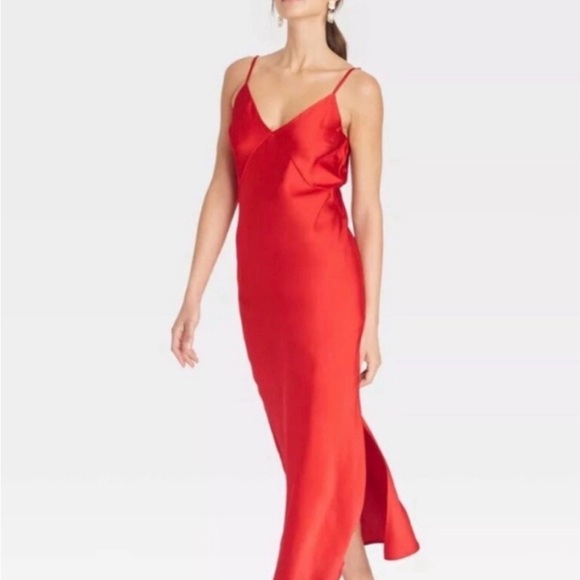 a new day | Dresses | A New Day Red Midi Dress | Poshmark